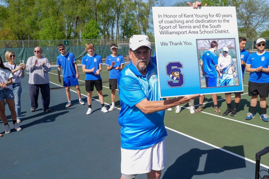 South coach Kent Young honored for his 40 years of coaching Mounties ...